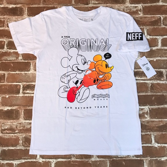 Neff | Shirts | Disney By Neff Mickey Mouse White Tshirt | Poshmark